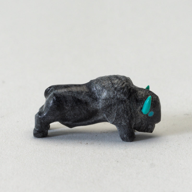 Raybert Kanteena: Picasso Marble, Buffalo with Turquoise Horns, Zuni ...