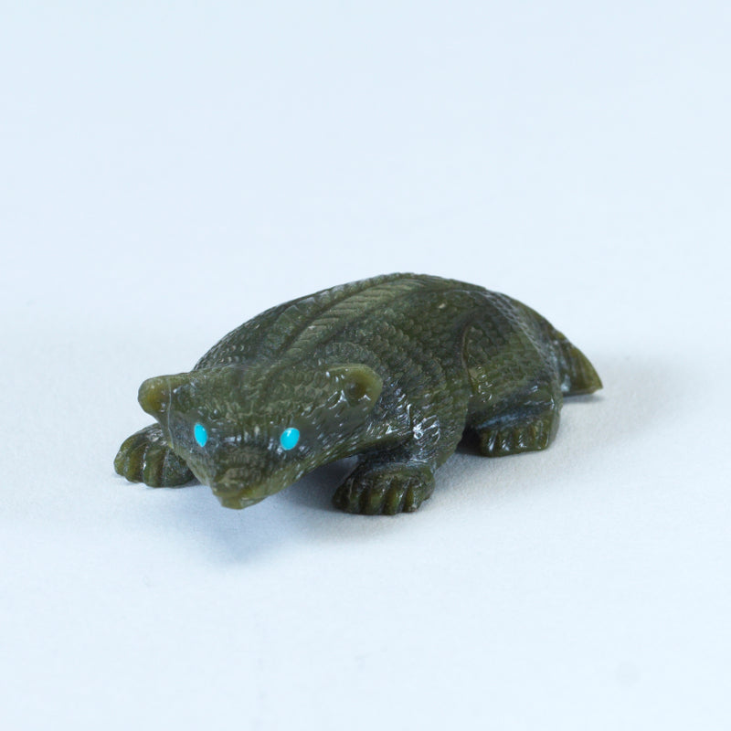 Lance Cheama: Serpentine, Male Badger, Zuni – Zuni Artist Resource Team