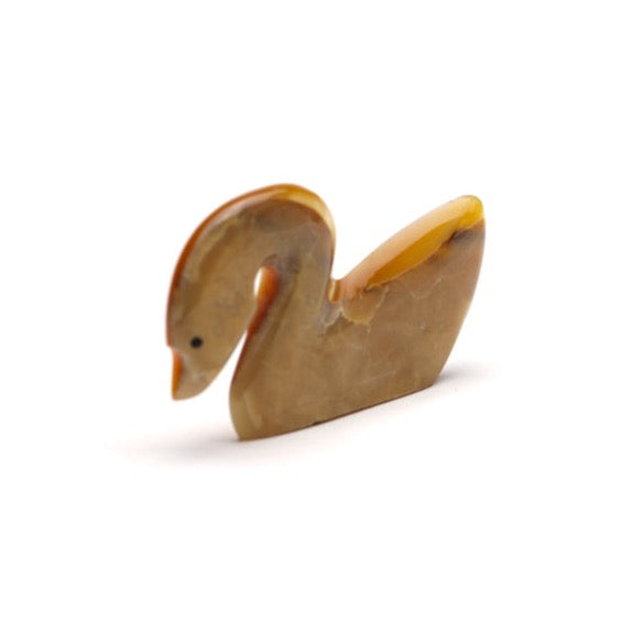 Cheryl Beyuka: Mother Of Pearl Shell, Swan – Zuni Artist Resource Team