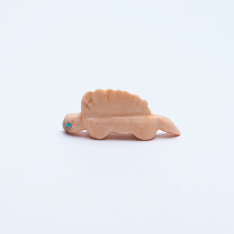 Marvelita Phillips: Pink Alabaster, Dinosaur – Zuni Artist Resource Team