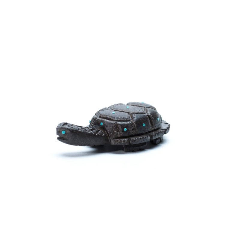 Douglas Martza: Brown Marble, Turtle – Zuni Artist Resource Team