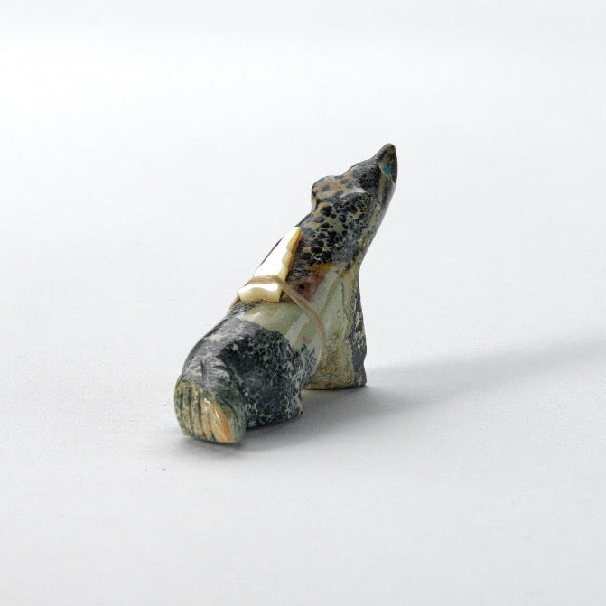 Wilford Cachini: Serpentine, Augite Coyote-Zuni – Zuni Artist Resource Team